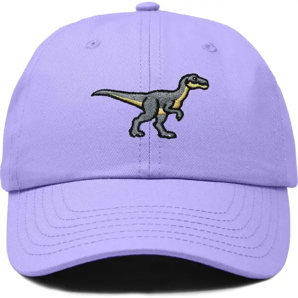 DALIX Velociraptor Dad Cap - Lavender