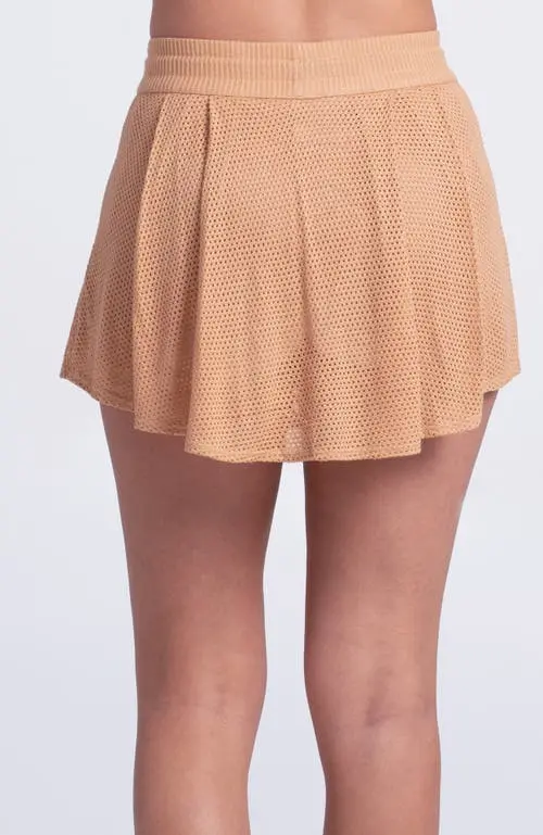 Lucky In Love High Waist Pleated Skirt With Drawstring