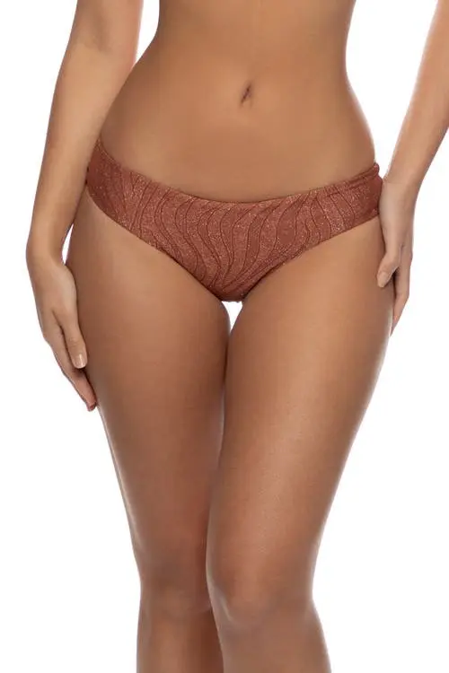 Luli Fama Muse Glow Seamless Full Ruched Back Bottom - Brown