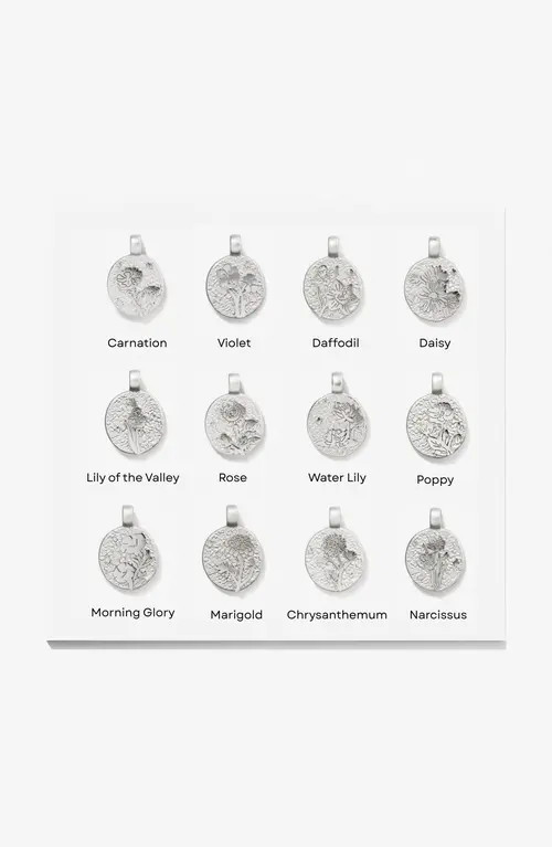 LITTLE SKY STONE Carnation Birth Flower Necklace