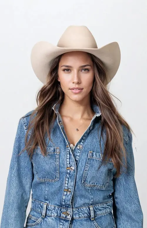 MANELA Bronco Premier Felt Cowboy Hat