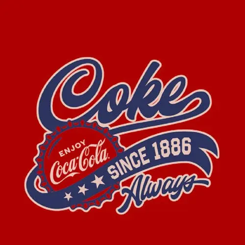 COCA COLA Since 1886 Always Graphic T-shirt