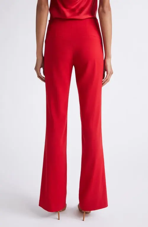 Alice + Olivia Low Rise Flare Pants - Hibiscus