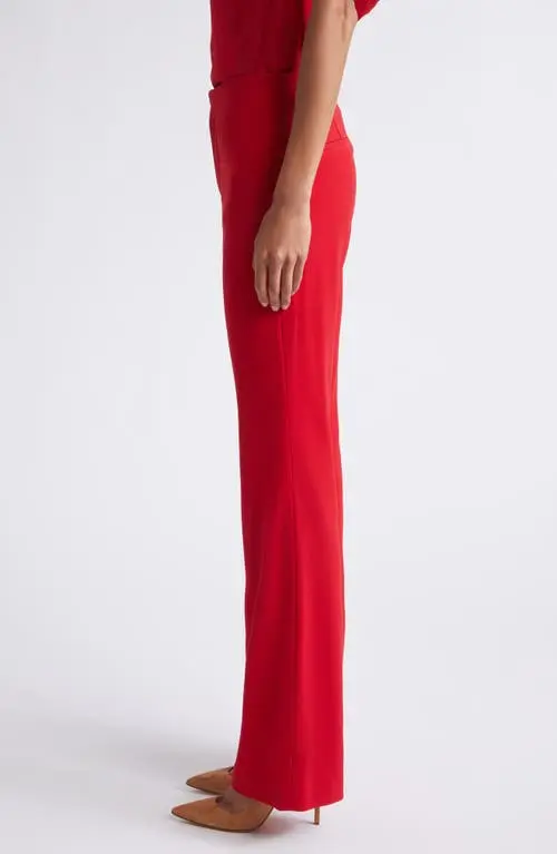 Alice + Olivia Low Rise Flare Pants - Hibiscus