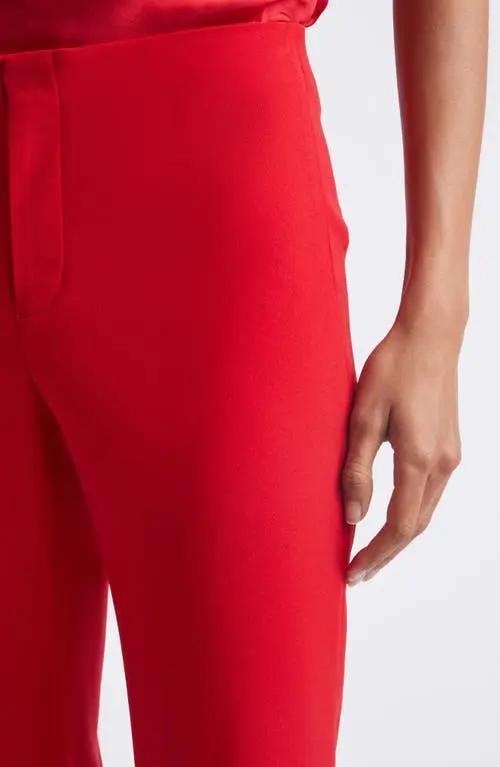 Alice + Olivia Low Rise Flare Pants - Hibiscus