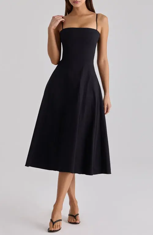 House Of Cb Dolly A-line Cocktail Dress - Black