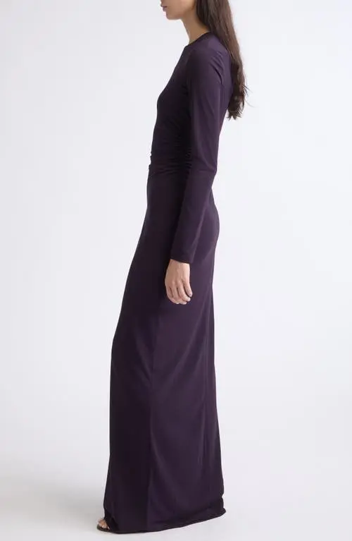 Emporio Armani Long Sleeve Jersey Maxi Dress
