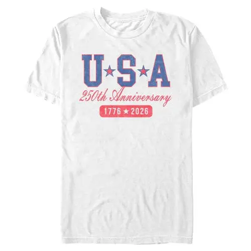 LOST GODS 1776 Usa 250th Anniversary Short Sleeve Graphic T-shirt - White