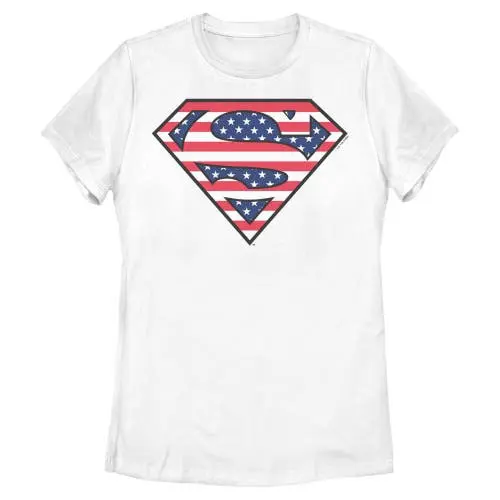 SUPERMAN Patriotic Logo Graphic T-shirt