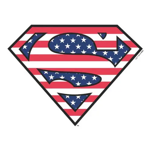 SUPERMAN Patriotic Logo Graphic T-shirt