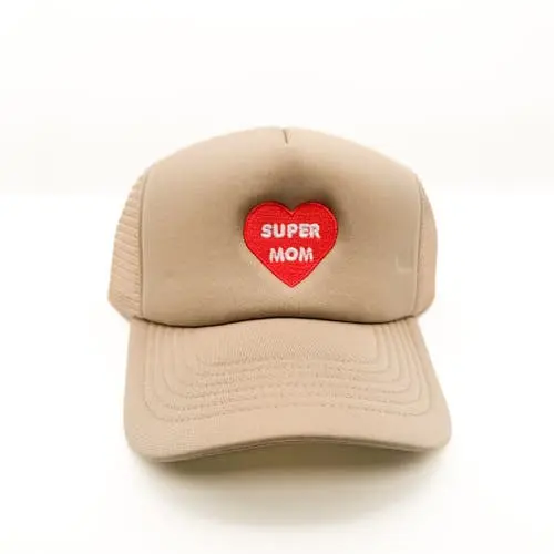 REY TO Z Super Mom Trucker Hat - Khaki