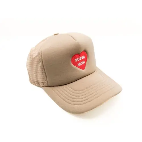 REY TO Z Super Mom Trucker Hat - Khaki