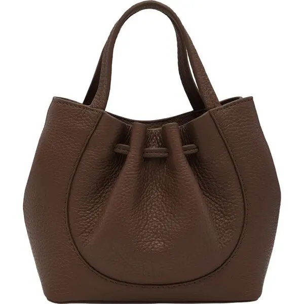 BEHNO Katrina Mini Leather Tote - Cacao