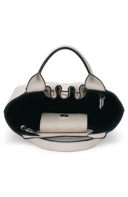 BEHNO Katrina Mini Leather Tote - Pumice