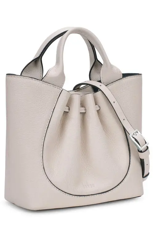 BEHNO Katrina Mini Leather Tote - Pumice