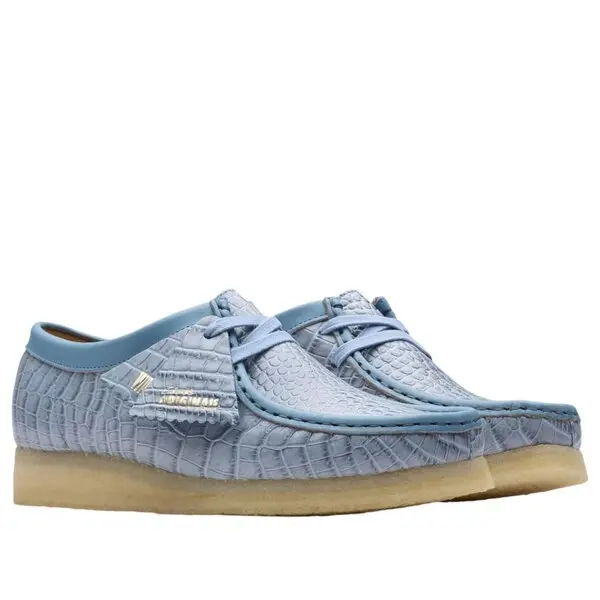 Clarks Wallabee Croc Effect Lace Up