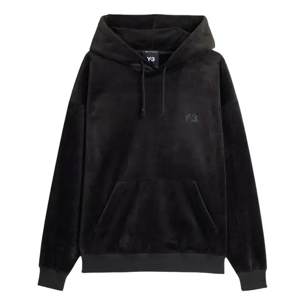 Adidas Y-3 Velvet Corduroy Hoodie - Black