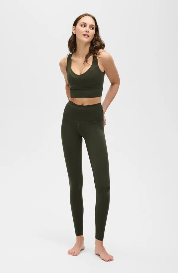 ELASTIQUE ATHLETICS L'original Lymphatic Compression Leggings - Olive