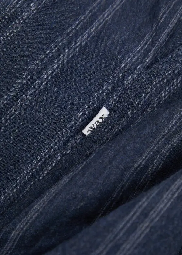 WAX LONDON Corey Striped Cotton-blend Shirt