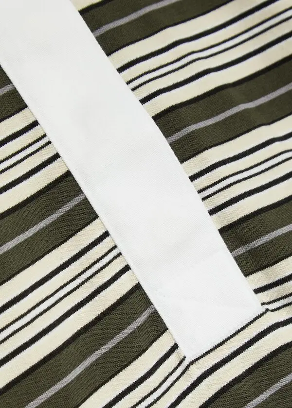 Rag & Bone Kelly Striped Cotton Polo Top