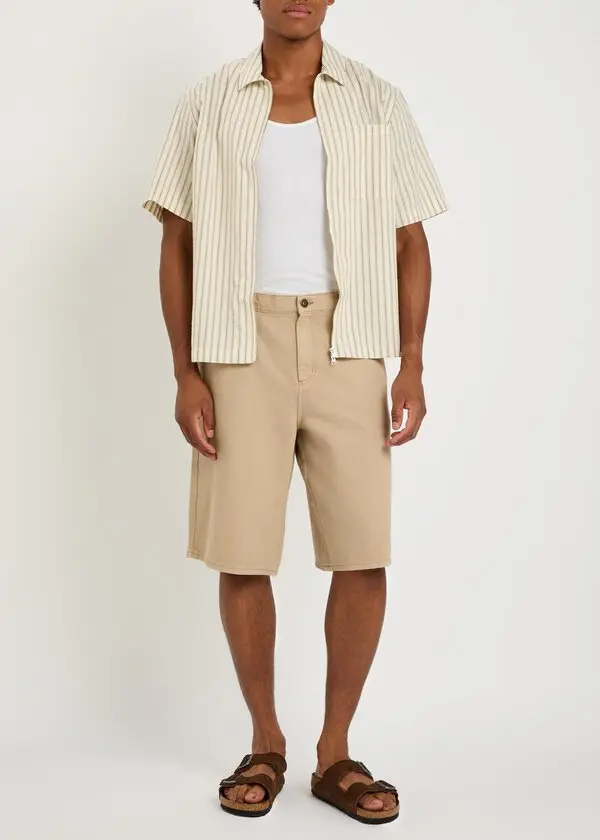 WAX LONDON Sears Striped Seersucker Shirt