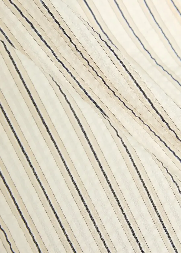 WAX LONDON Sears Striped Seersucker Shirt