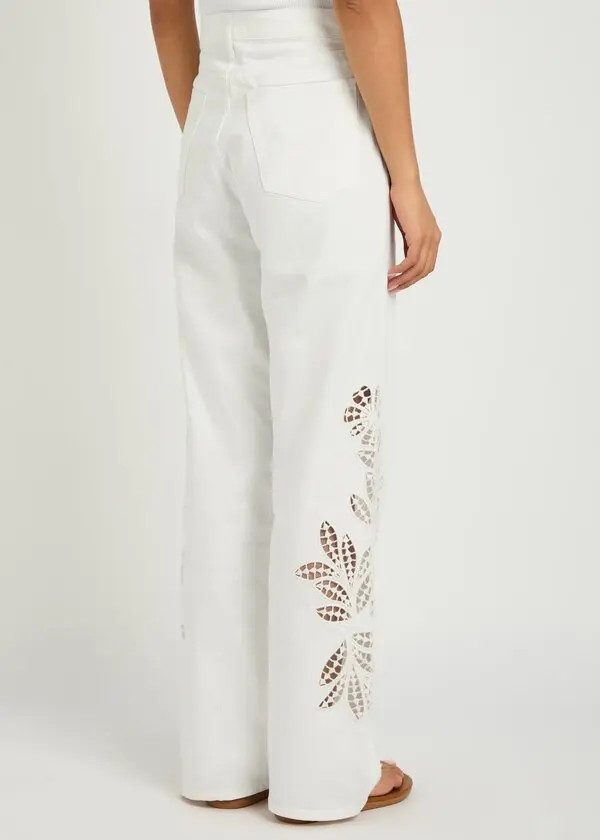 Rag & Bone Shea Embroidered Straight-leg Jeans