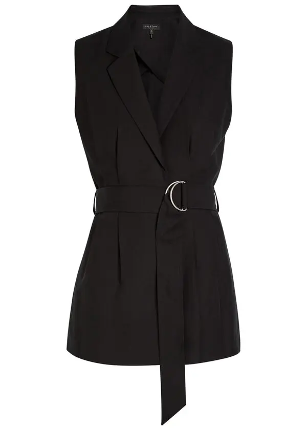 Rag & Bone Mandi Belted Woven Vest