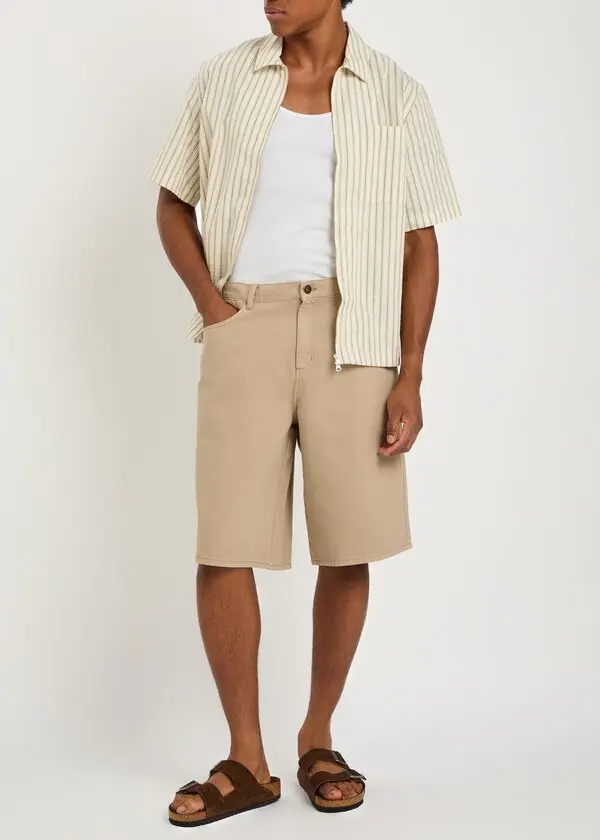 WAX LONDON Luca Cotton-twill Shorts