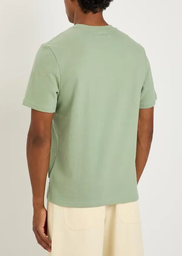 WAX LONDON Dean Textured-knit Cotton T-shirt