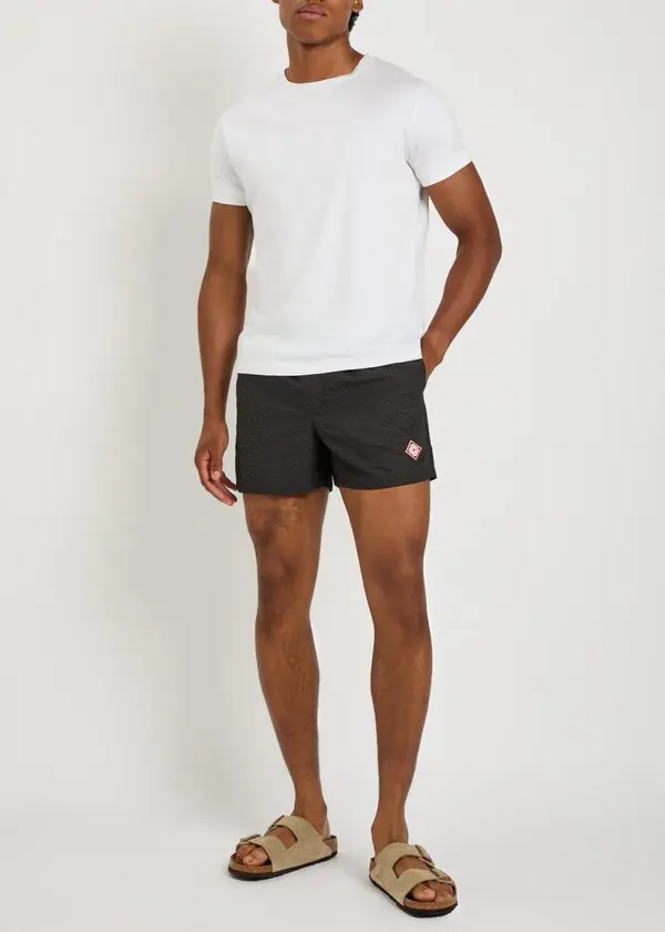 Casablanca Logo-appliquéd Monogram Shell Swim Shorts