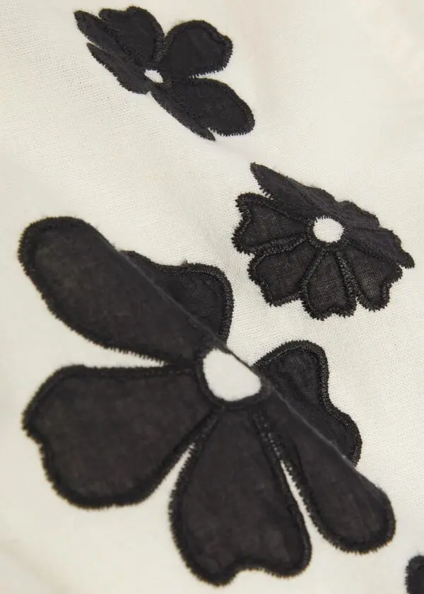 WAX LONDON Didcot Floral-embroidered Cotton-blend Shirt