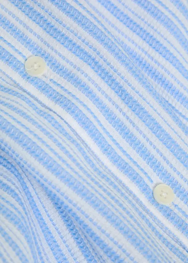 WAX LONDON Corey Striped Cotton Shirt