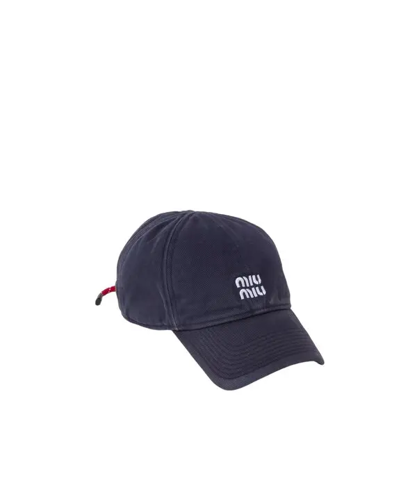 Miu Miu Logo Embroidered Baseball Cap