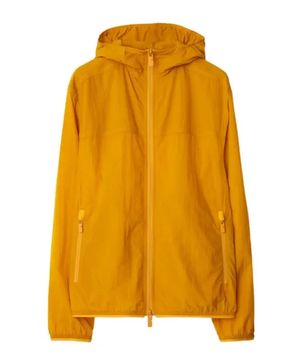 Burberry Hooded Zip-up Bomber Jacket - Orange
