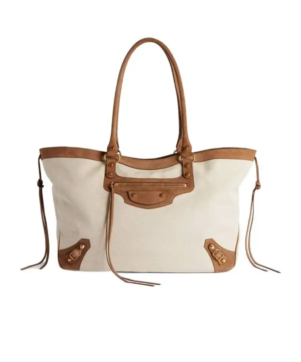 Balenciaga Le City Beach Tote Bag Medium - Beige/camel