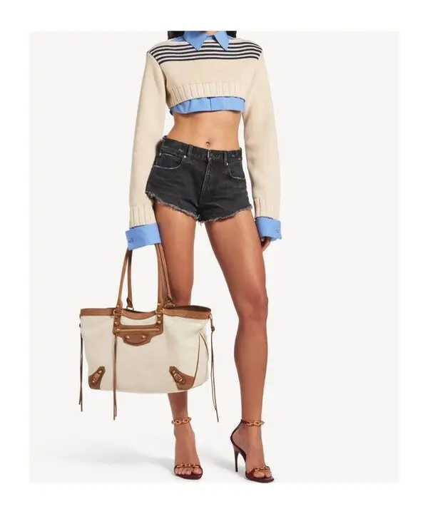 Balenciaga Le City Beach Tote Bag - Beige/camel