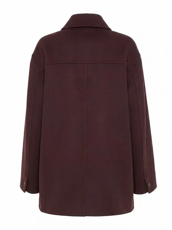 Max Mara Giugno Button-front Coat - Dark Red