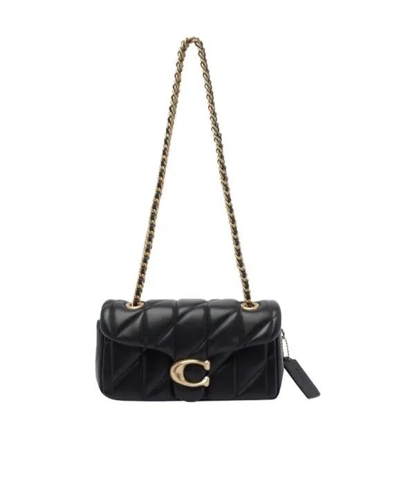 COACH Quilted Shoulder Bag - Black