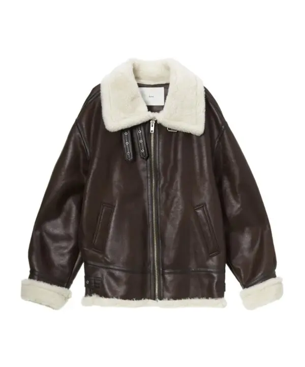 DUNST Faux Fur Trimmed Jacket