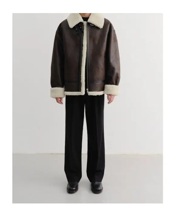 DUNST Faux Fur Trimmed Jacket