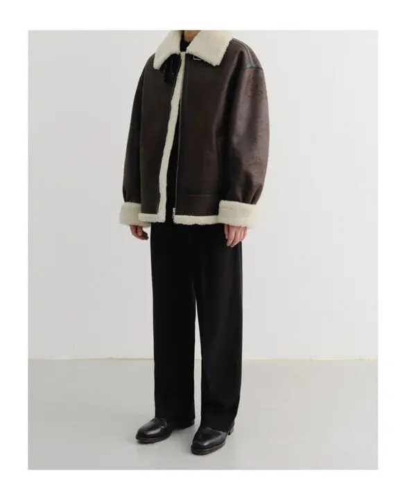 DUNST Faux Fur Trimmed Jacket