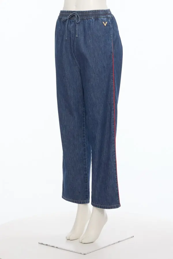 Valentino Garavani Elastic Waist Casual Pants