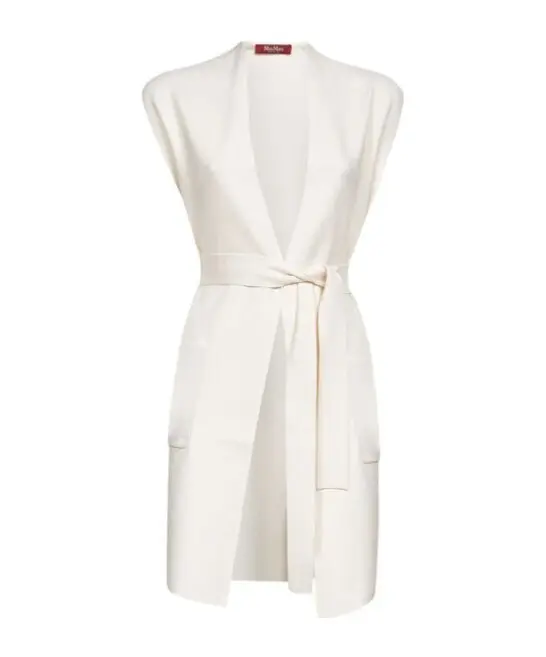 Max Mara Sleeveless Belt Gilet