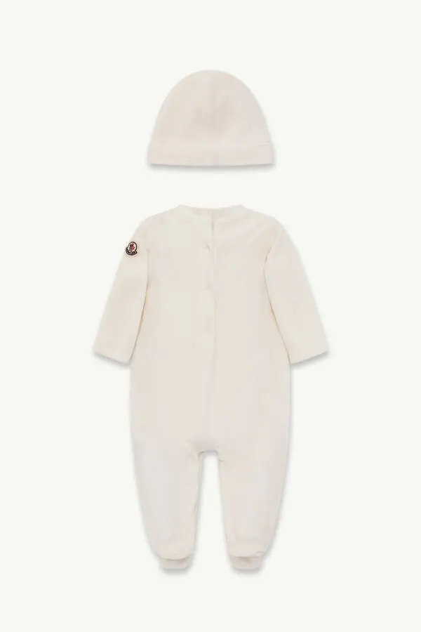 Moncler Embroidered Cotton Baby Set
