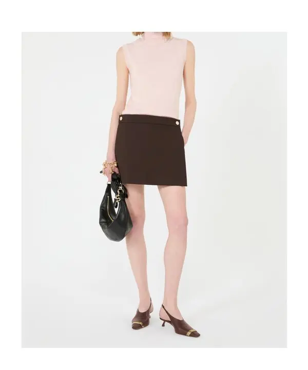 Sportmax Ottuso Wrap-panel Shorts - Chocolate