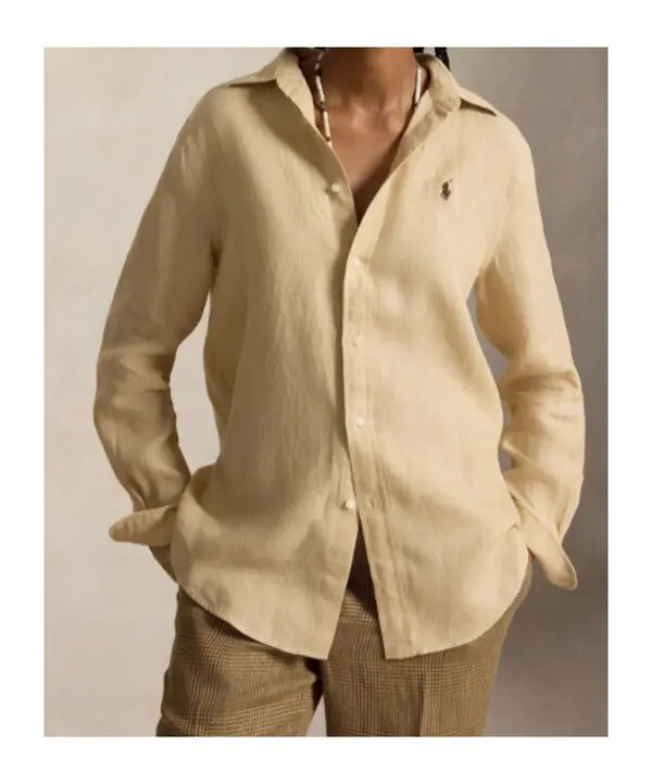 Polo Ralph Lauren Embroidered Pony Linen Shirt