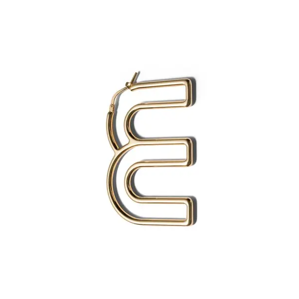 Miu Miu Single Metal Earring - Gold