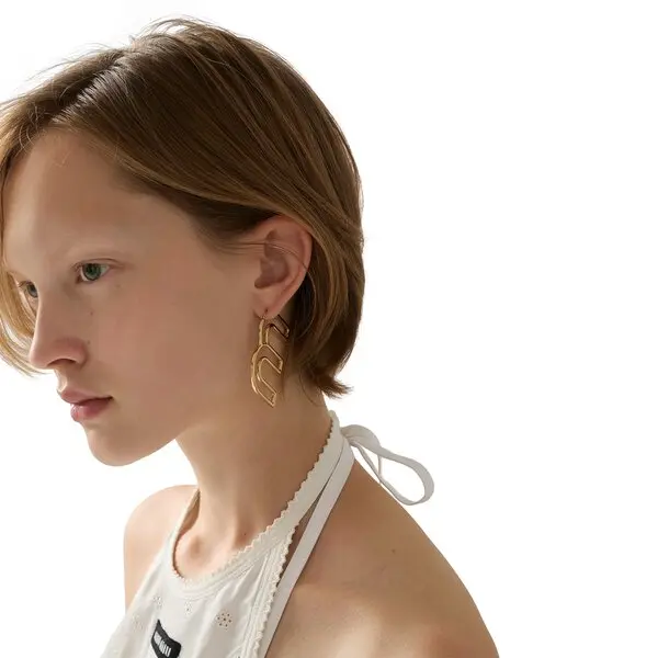 Miu Miu Single Metal Earring
