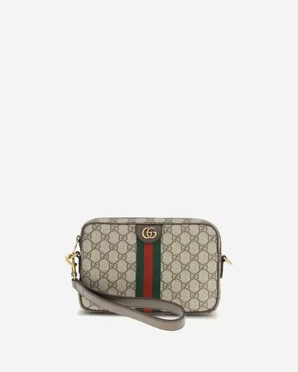 Gucci Ophidia Small Shoulder Bag - Beige